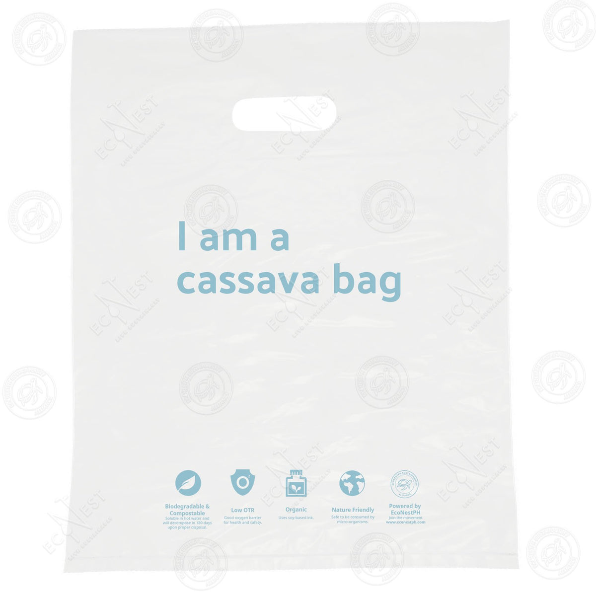 Cassava Biobag - "I am a cassava bag" Griphole Bag Large (50pcs) - Phi ...