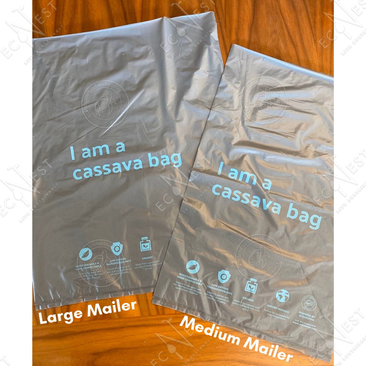 Cassava Biobag - "I am a cassava bag" Poly/Mailer (Grocery) Medium - S ...