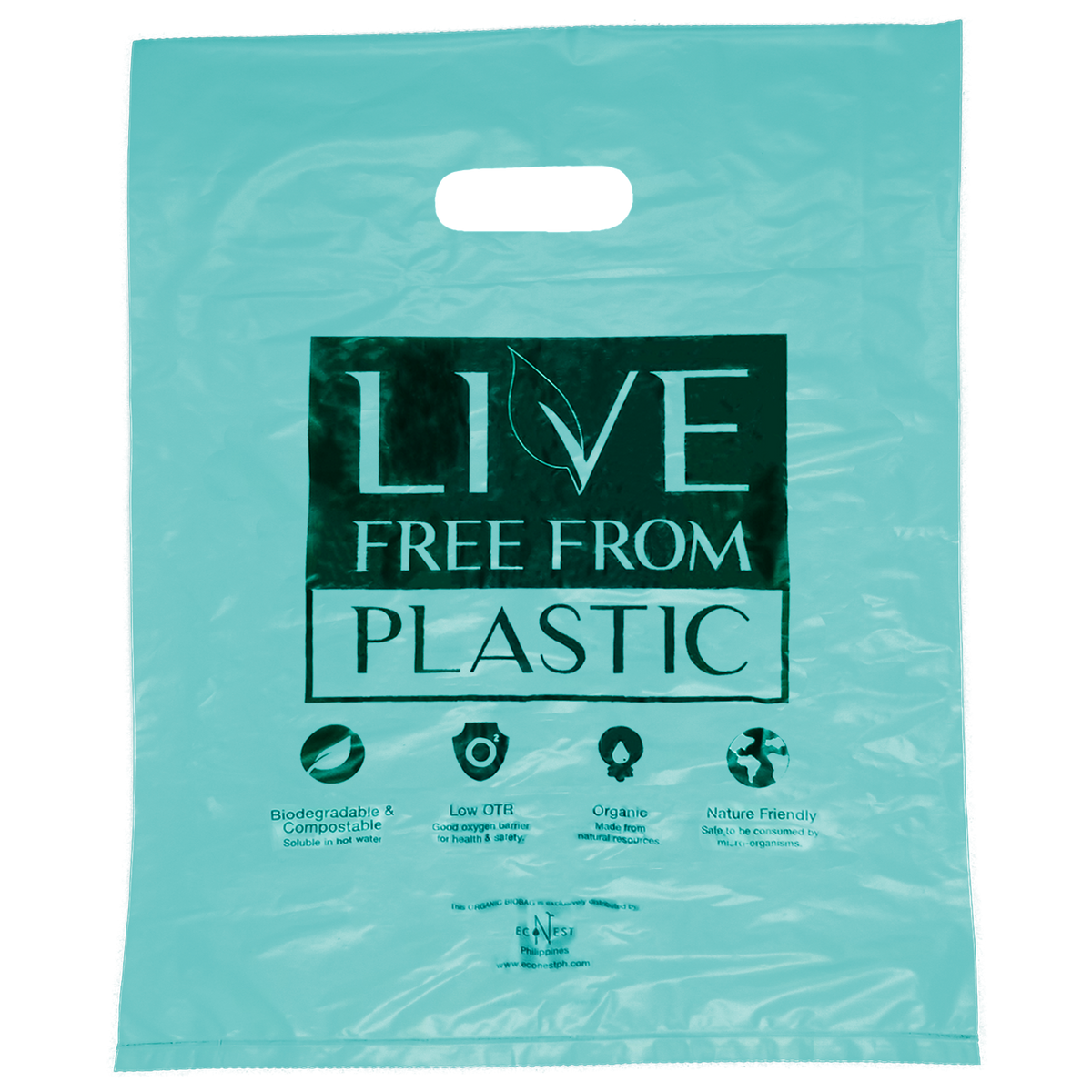 Cassava Biobag - "Live Free From Plastic" Griphole Bag Large (50pcs ...