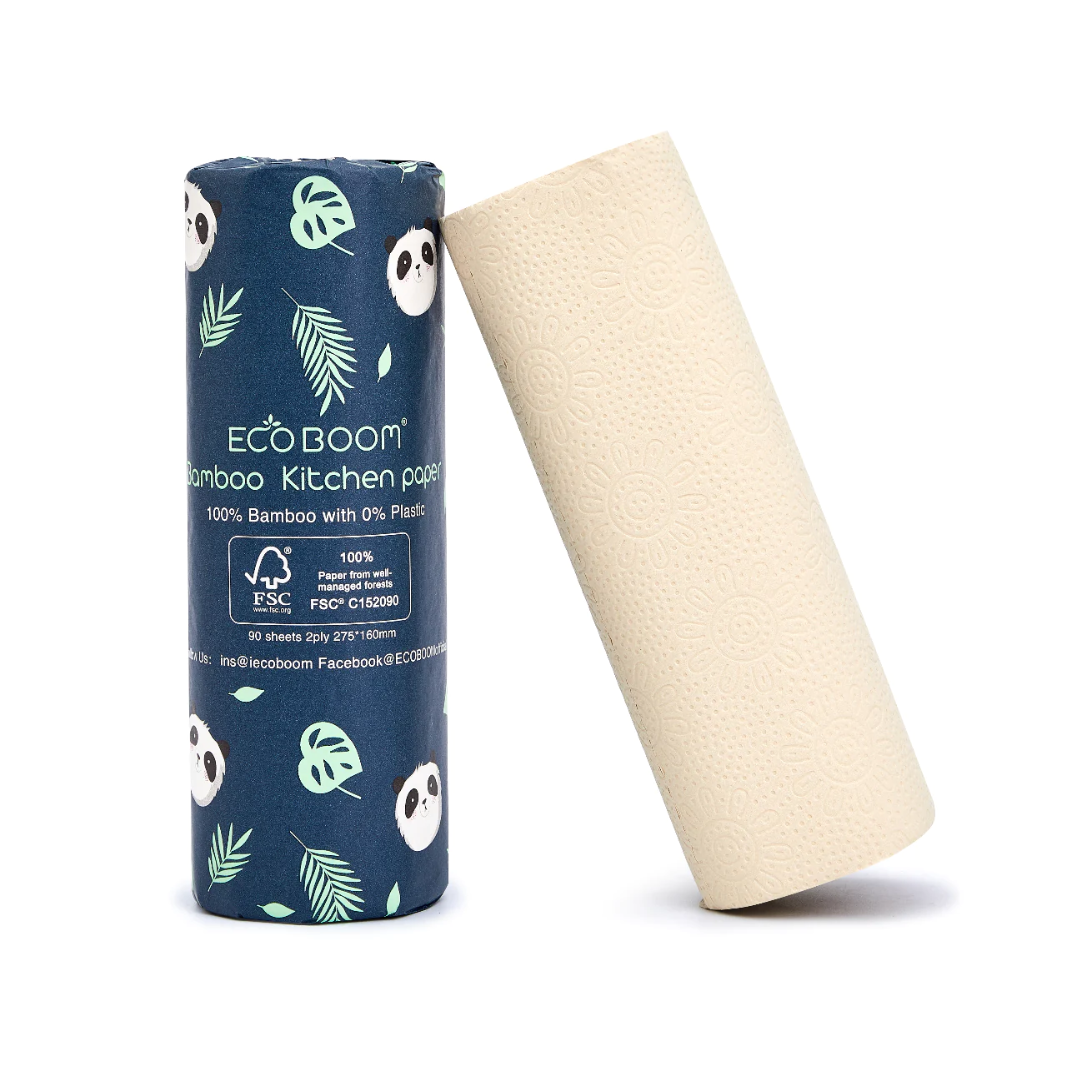 Eco Boom Biodegradable Bamboo Kitchen Paper Roll – NATURALLYBABYPH CO.