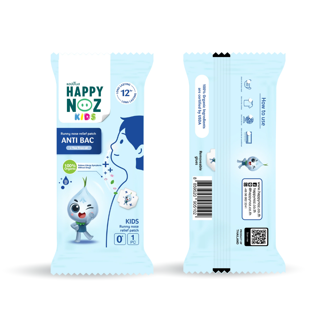 Happy Noz Organic Onion Sticker: Antibac with Tea Tree Oil (6s ...