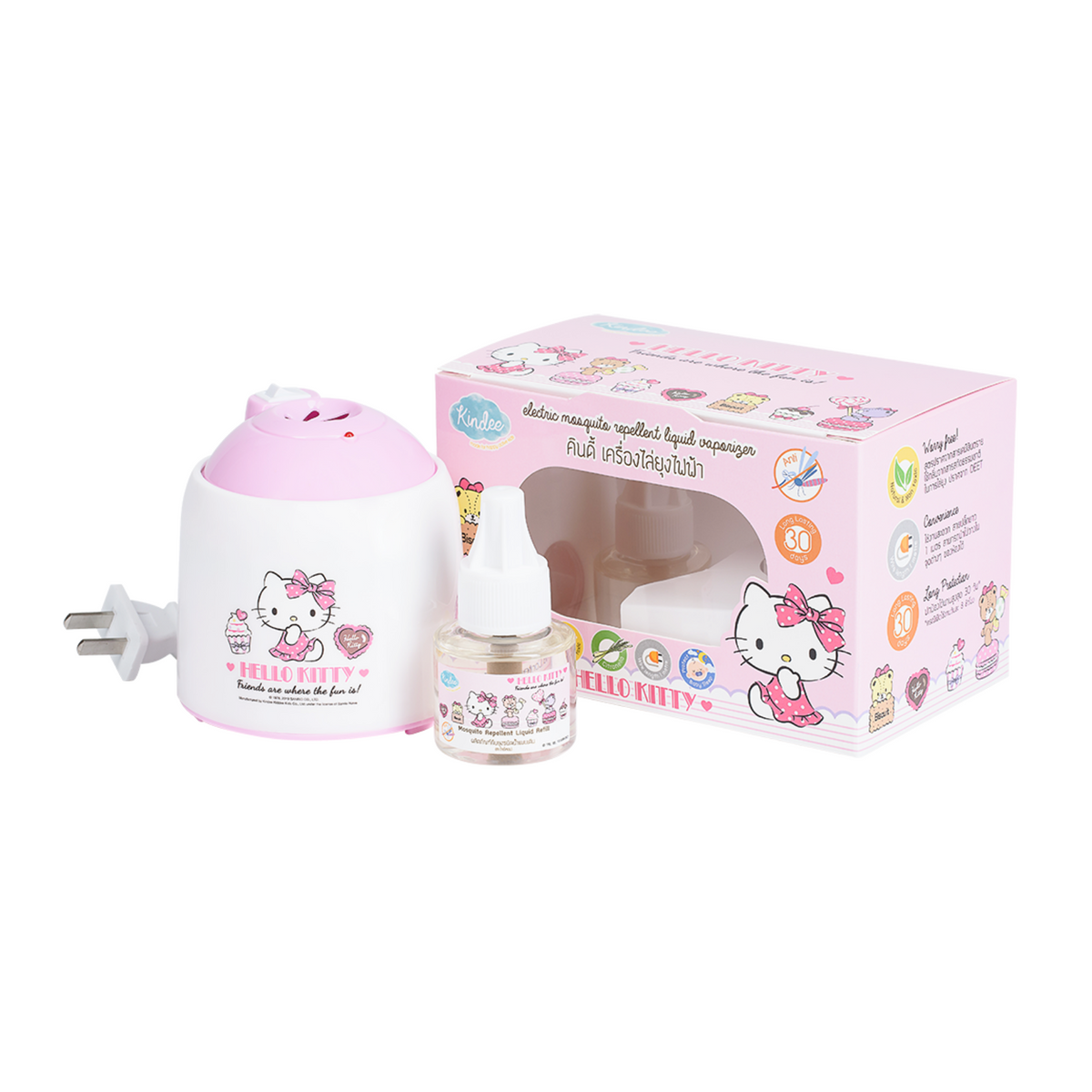 Kindee Electric Mosquito Repellent Liquid Vaporizer - Hello Kitty ...