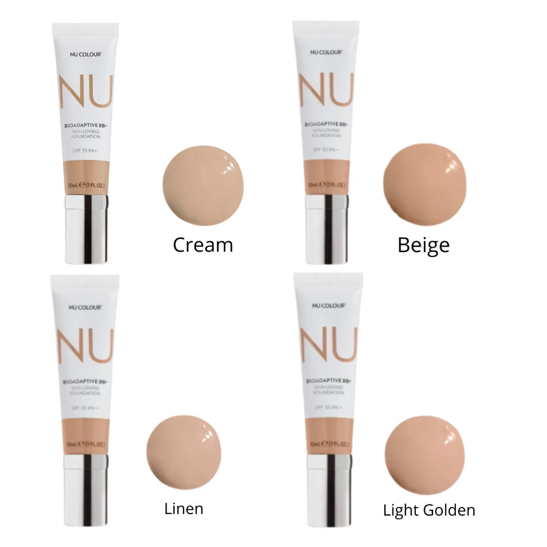 Nu Colour Bioadaptive BB+ Skin Loving Foundation 3.4 (Beige) - 30ml ...
