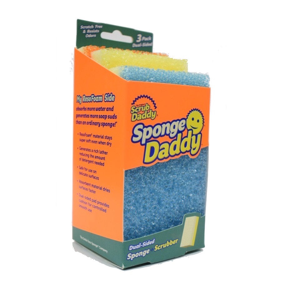 Sponge Daddy Dual-Sided Sponge + Scrubber – NATURALLYBABYPH CO.