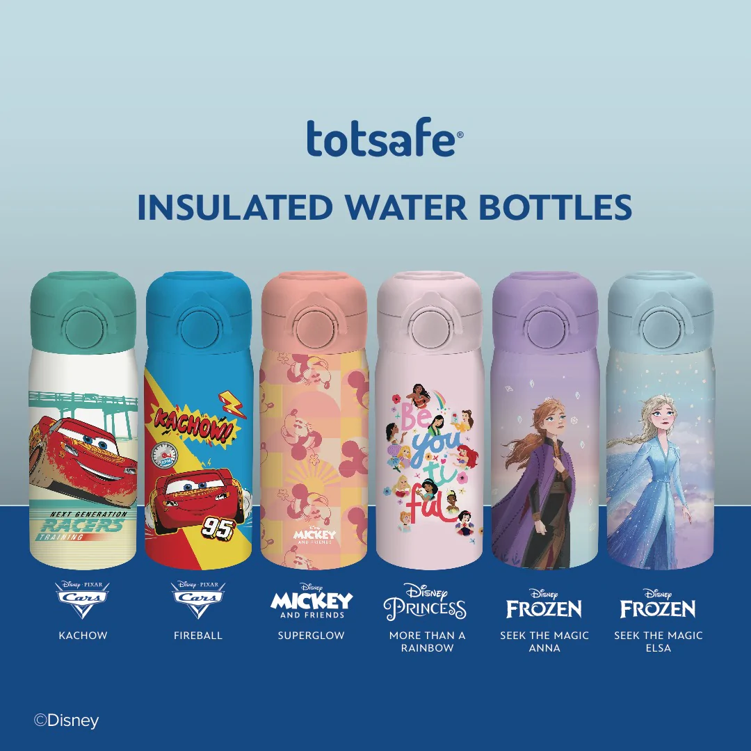Totsafe Disney Kids Double Wall Stainless Steel Insulated Sippy Bottle ...
